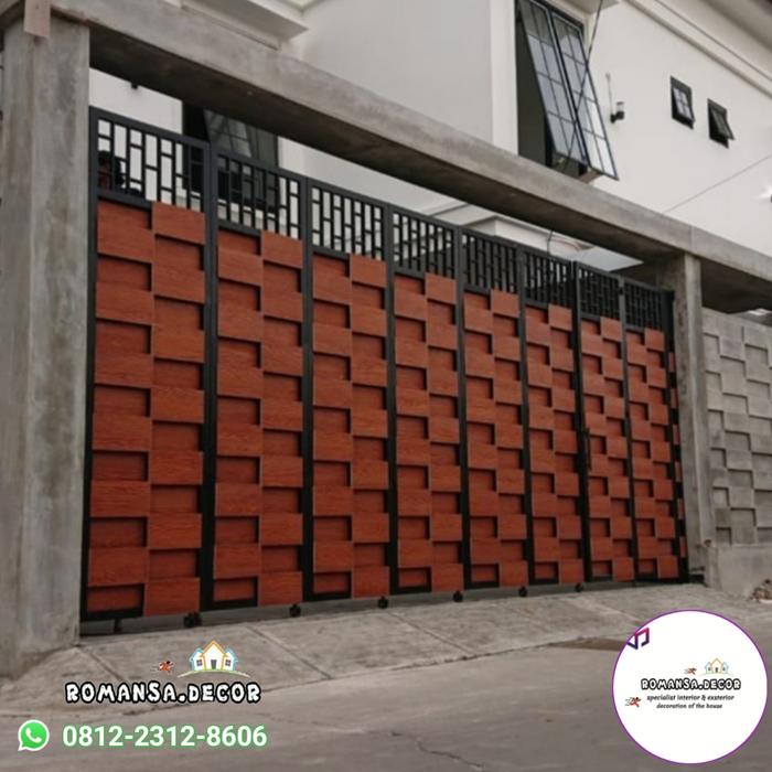 Jual PAGAR DORONG / PAGAR LIPAT besi hollow galvanis + full grc - Kota ...