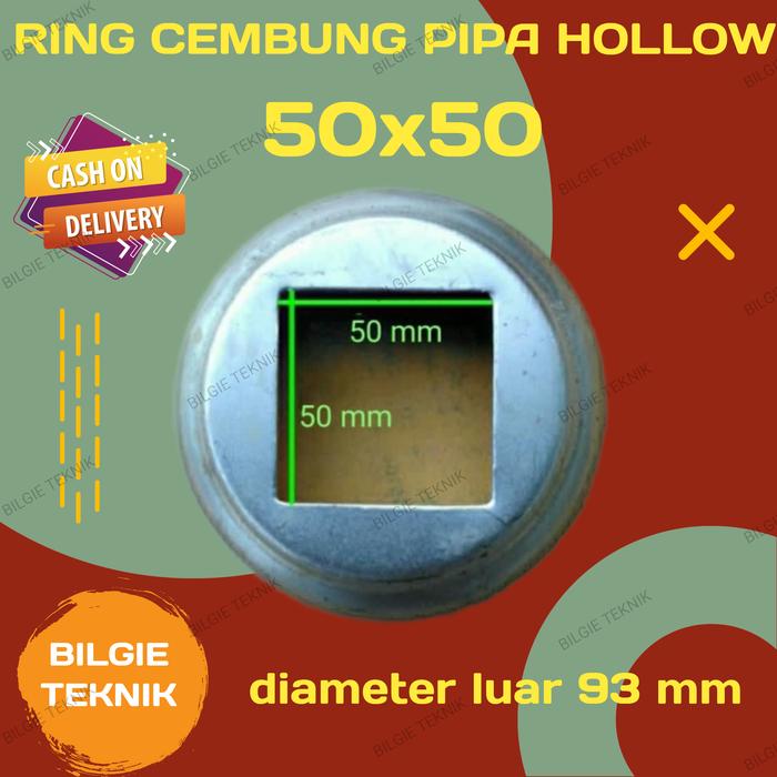Jual ring bulat pipa hollow 5x5 kaki tapak cembung ornamen pintu pagar ...