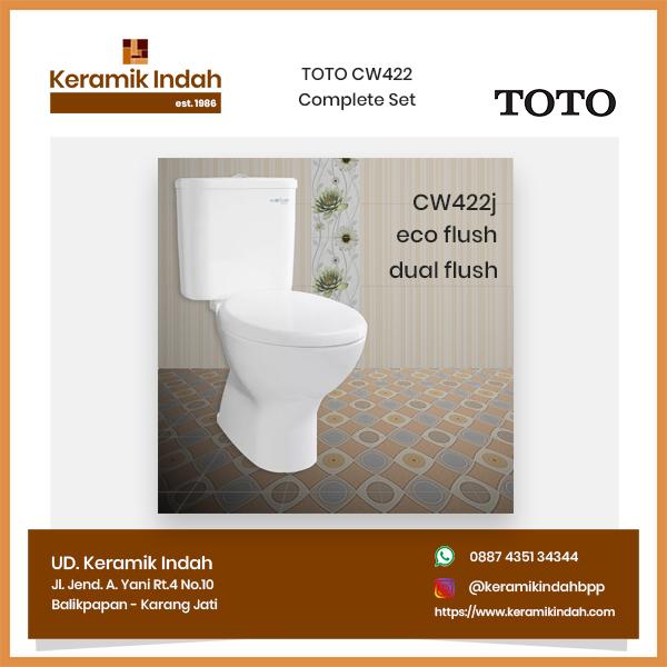 Jual Kloset Duduk TOTO type CW422J dengan Eco Flush - Kota Balikpapan ...