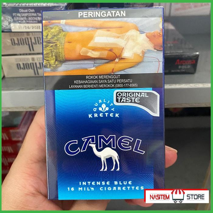 Jual ROKOK CAMEL INTENSE BLUE 16 MILD CIGARETTES - 1 BUNGKUS 16 ...