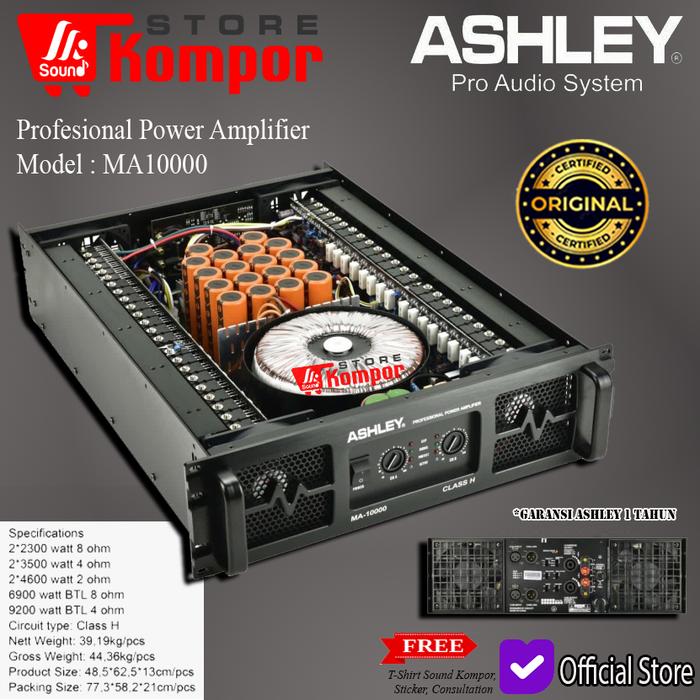 Jual POWER AMPLIFIER ASHLEY MA10000 POWER AMPLI MA 10000 CLASS H - Kab ...