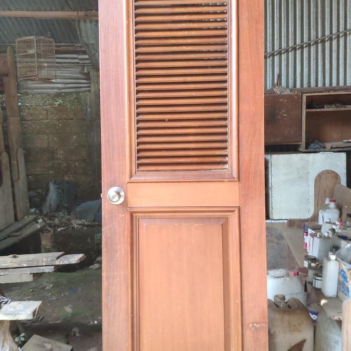 Jual Pintu Solid mix Merbau + Kamper (u/kamar mandi) second kondisi 90% ...