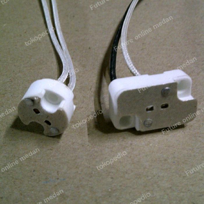 Jual Fitting halogen / led, bulat / segi MR16 socket soket tusuk lampu ...