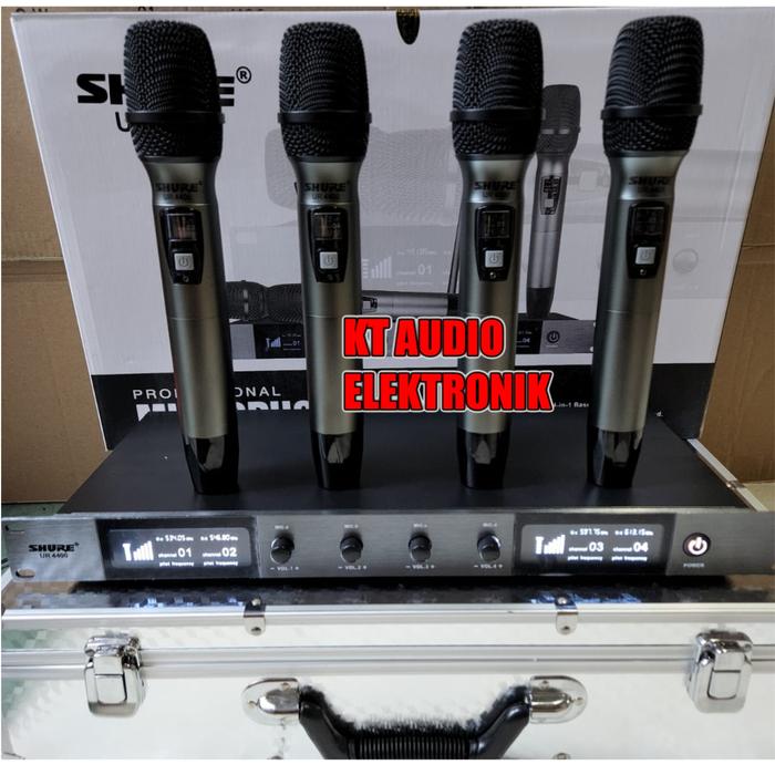 Jual mic shure wireless ur 4400 uhf - microphone 4 channel - Jakarta ...