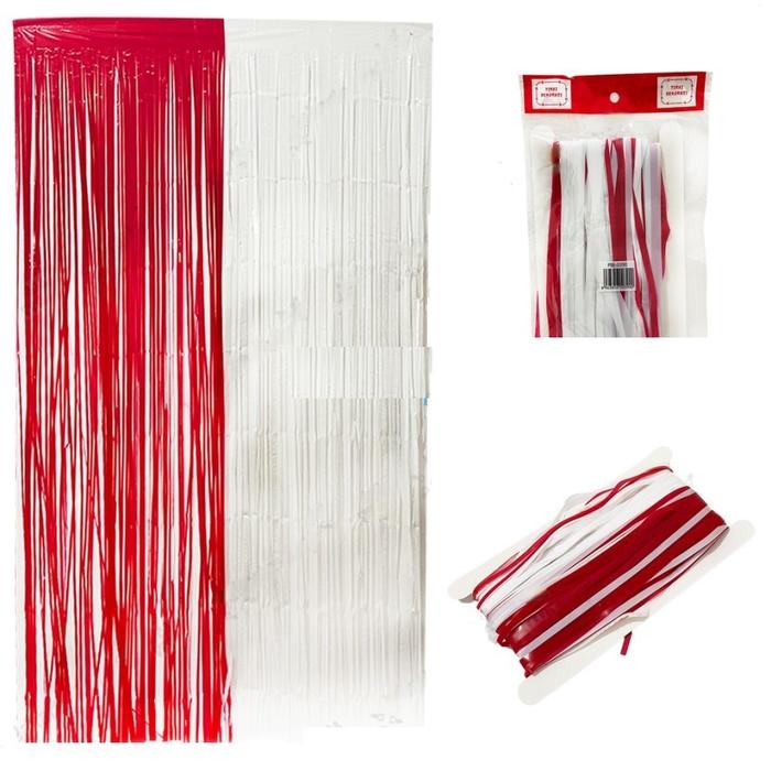 Jual Tirai Foil Merah Putih / Back Drop Rumbai / Hiasan 17 Agustus ...