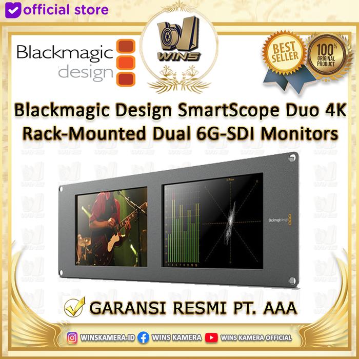 Promo Blackmagic Design SmartScope Duo 4K 2 Rack Mounted Dual 6G-SDI Monitor Cicil 0% 3x ...