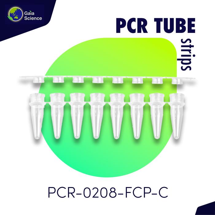 Jual Axygen 0.2 mL PCR Tube Strips and Flat Cap Strips, PCR-0208-FCP-C ...