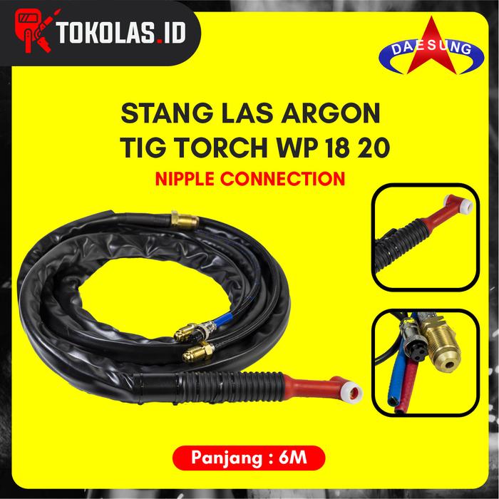 Jual Stang Las Argon Tig Torch WP18 3M 6M Water Cooler Nipple DAESUNG ...