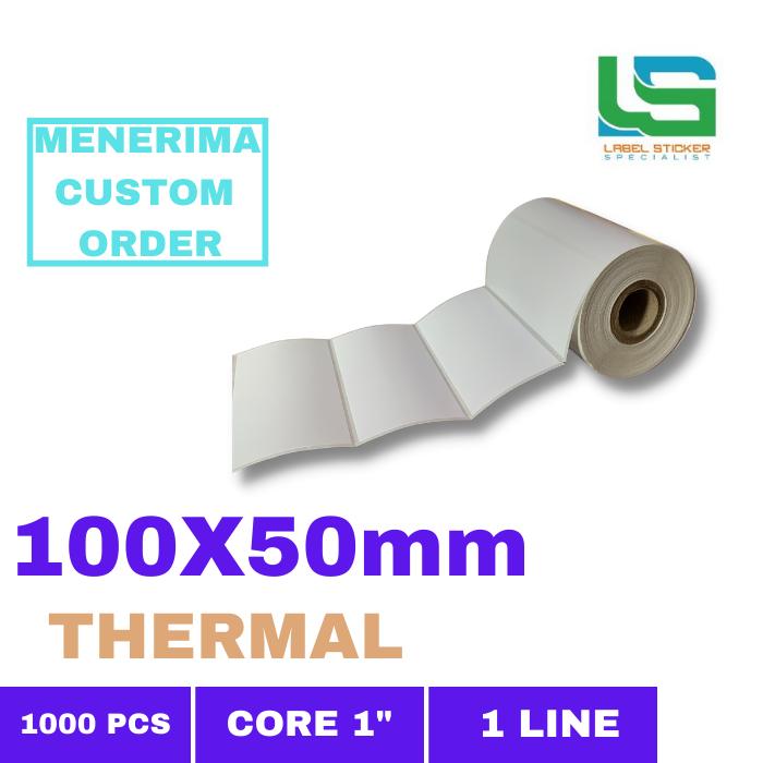 Jual LABEL STIKER BARCODE 100x50 mm DIRECT THERMAL 1000 PCS - Jakarta Barat - Label Sticker ...
