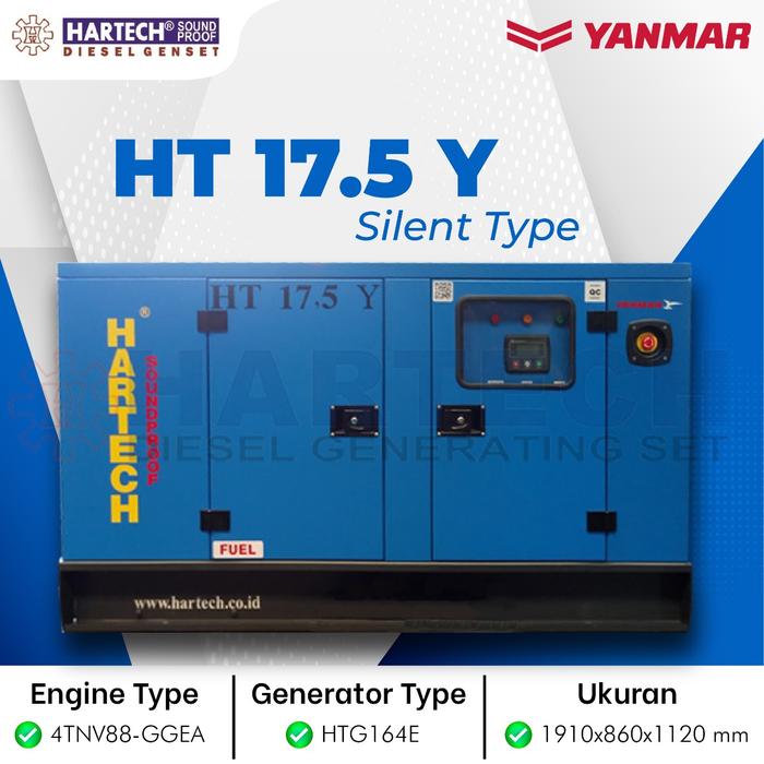 Jual GENSET HARTECH HT 17,5 Y SILENT TYPE GENO HTG / STAMFORD - Jakarta ...