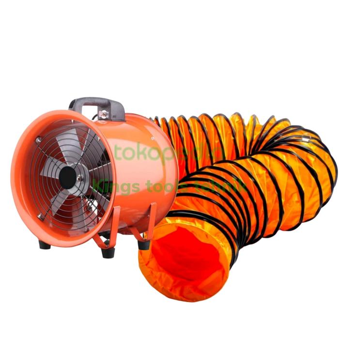 Jual (KTE) Blower 24" Inch PORTABLE Ventilator Axial Fan - +Selang 5M ...