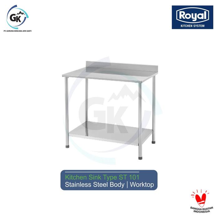 Jual Royal Meja Stainless - Work Table - Meja Dapur - Meja Kompor St ...