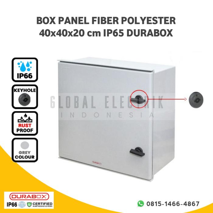 Jual BOX Panel Fiber Polyester 40x40x20 cm IP65 DURABOX Weather Proof ...