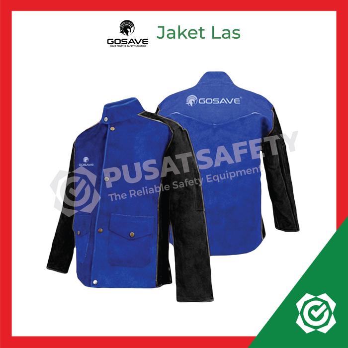 Jual Jaket Las Kulit Leather Welding Jacket Safety Gosave - L - Jakarta ...