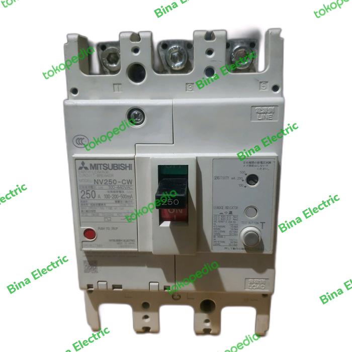 Jual MCCB Mitsubishi NF250-CW 3P 250A / NFB Mitsubishi NF250CW 3P 250A - Jakarta Pusat - Bina ...