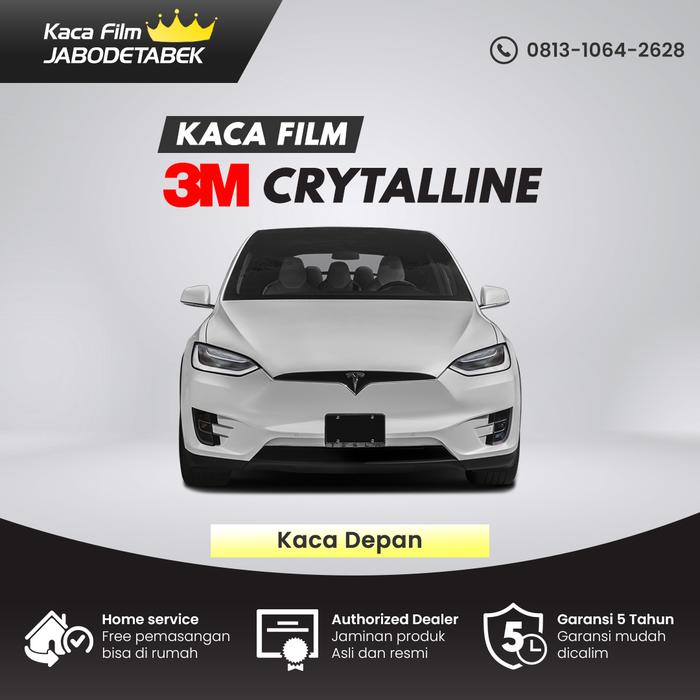 Jual Kaca Film Depan 3M Crystalline Original Tolak Panas 99% - Medium ...