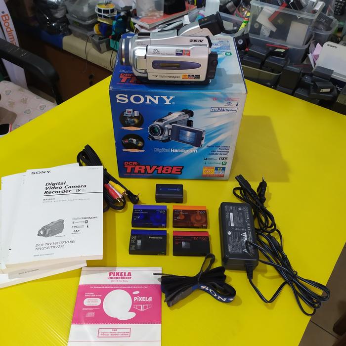 Jual NEW OLD STOCK HANDYCAM SONY MINI DV TRV18E MODEL KLASIK DAN ...