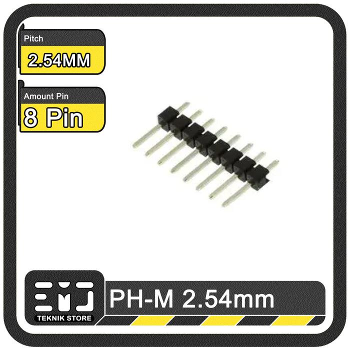 Jual Pin Header male 1x8 Pin 8P 2.54mm Single Row Lurus - Jakarta Utara ...