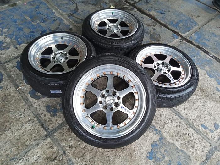 Jual Velg Mobil Second Racing Work Meister Celong Ring 16 Pcd 4x100 ...