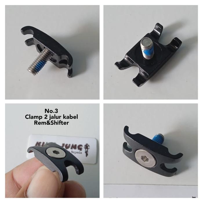 Jual Klem penjepit jalur kabel rem klem kabel fork Clamp Cable guide ...