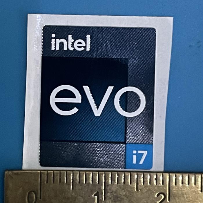 Jual Sticker stiker logo intel Core i7 EVO 11/12th gen ori thn 2022 ...