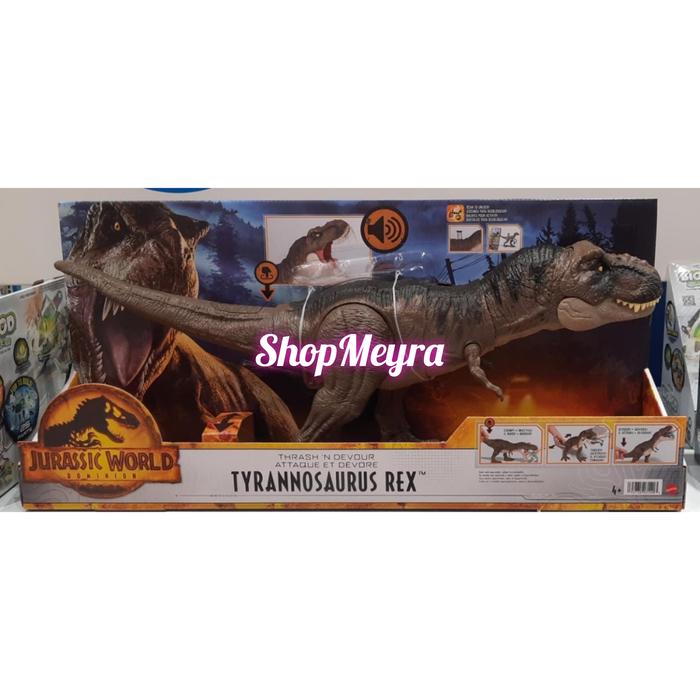 Jual Jurassic World Dominion Thrash N Devour Tyrannosaurus Rex ...