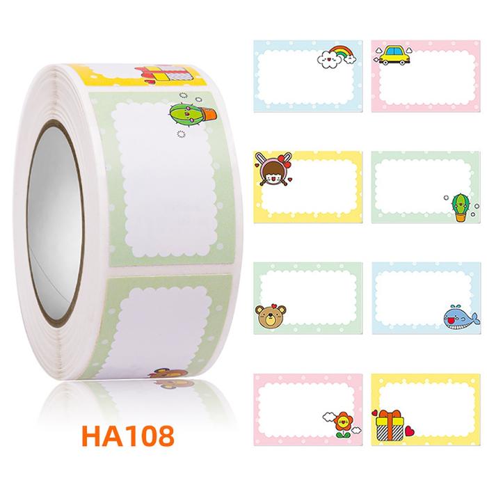 Jual Stiker Label Nama Anak Sekolah SD Design Lucu - HA108, 1 roll ...