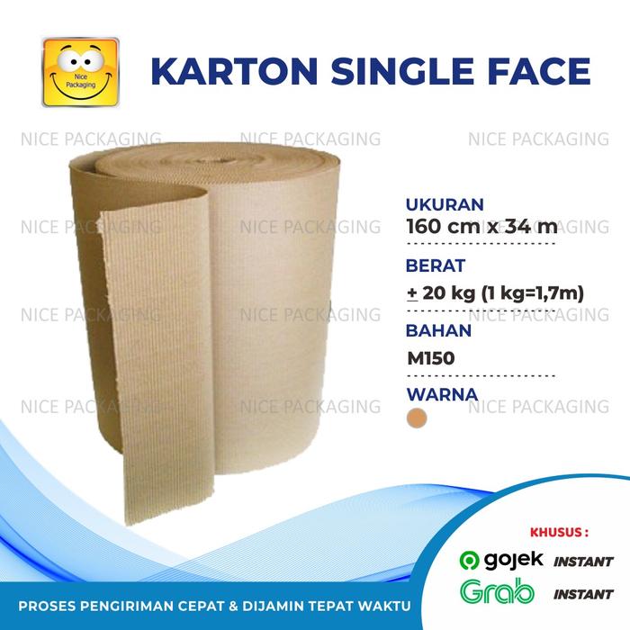 Jual karton single face / karton single face roll / karton kardus ...