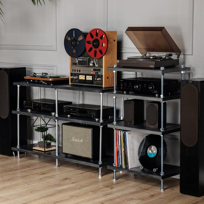 Jual Rak Piringan Hitam / Rak Amplifier/ Rak Turntable Kayu Solid 4 ...