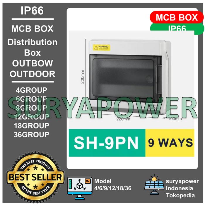 Jual MCB BOX OUTDOOR OUTBOW IP66 - MCB DISTRIBUTION BOX - SURYAPOWER ...