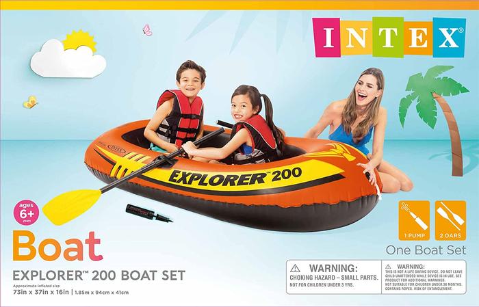 Promo Perahu Angin Dayung Pompa intex Explorer 200 Perahu Karet Boat ...