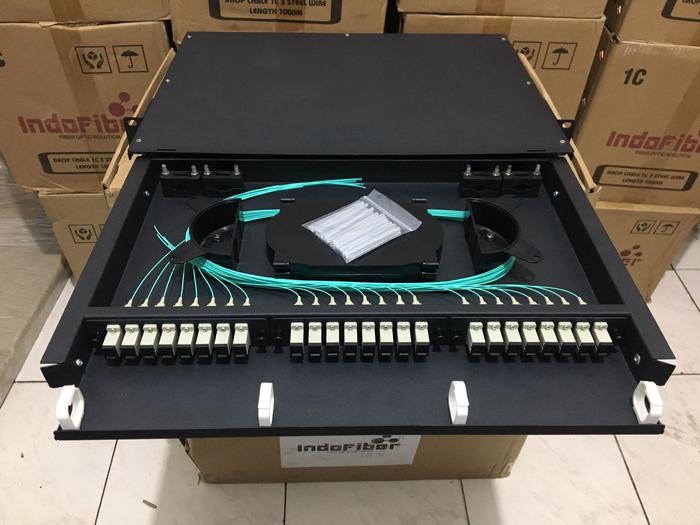 Jual OTB 24 core SC multimode OM3 rackmount sliding + Pigtail - Jakarta ...
