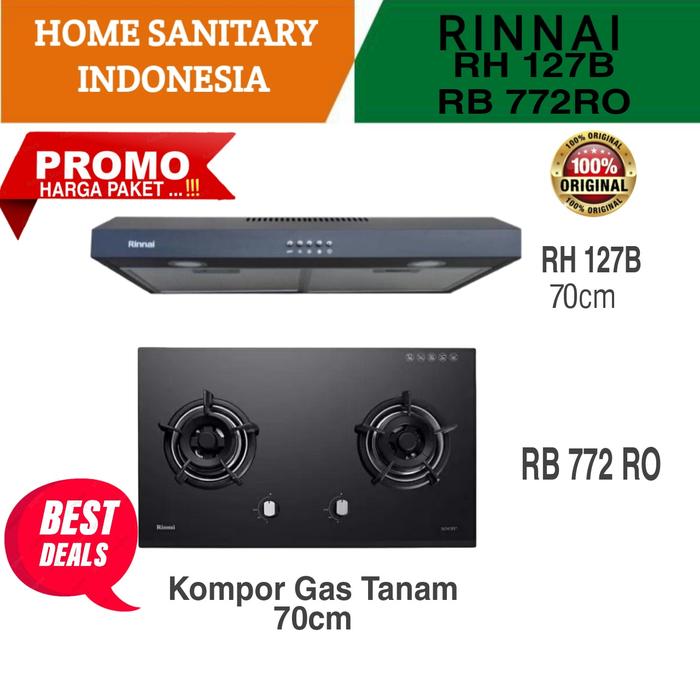 Jual PAKET RINNAI RB 772 RO +RH 127B KOMPOR GAS TANAM 2 TUNGKU 70CM - Jakarta Selatan - Home ...