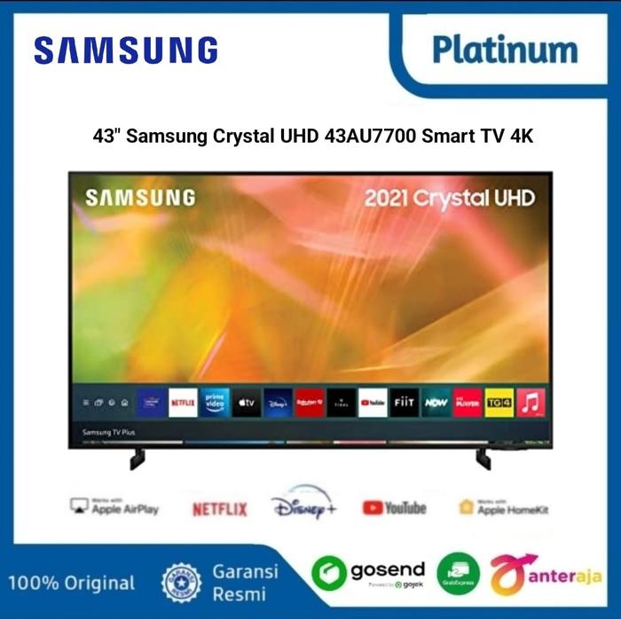 Jual Samsung Smart TV 43 Inch Crystal 4K UHD UA43AU7700 - Jakarta Barat ...