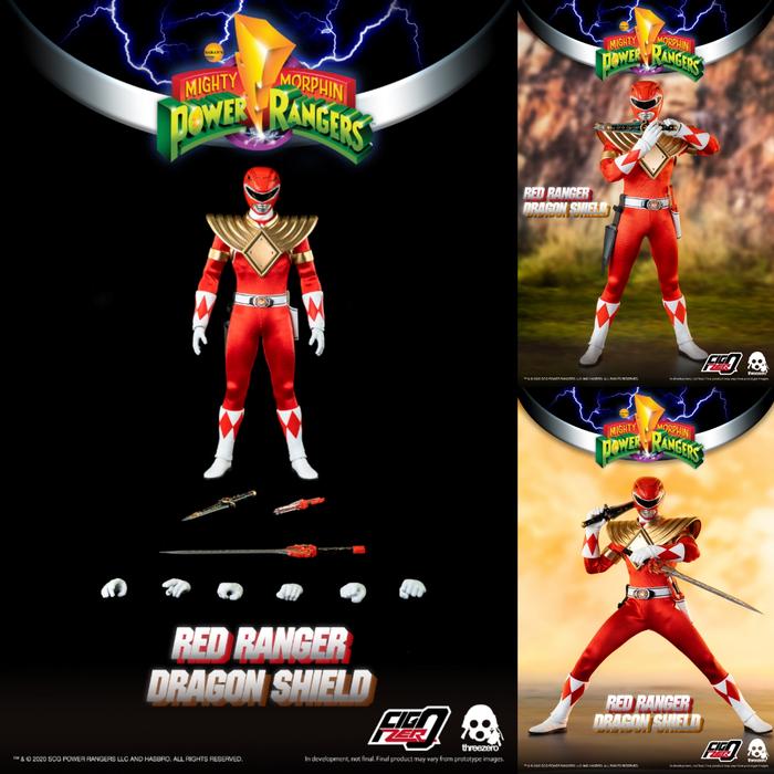 Jual Threezero Mighty Morphin Power Rangers : Red Ranger Dragon Shield ...
