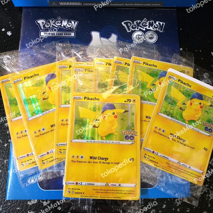 Jual Pikachu Sealed Promo Pokemon GO. Limited. English Pokemon TCG ...
