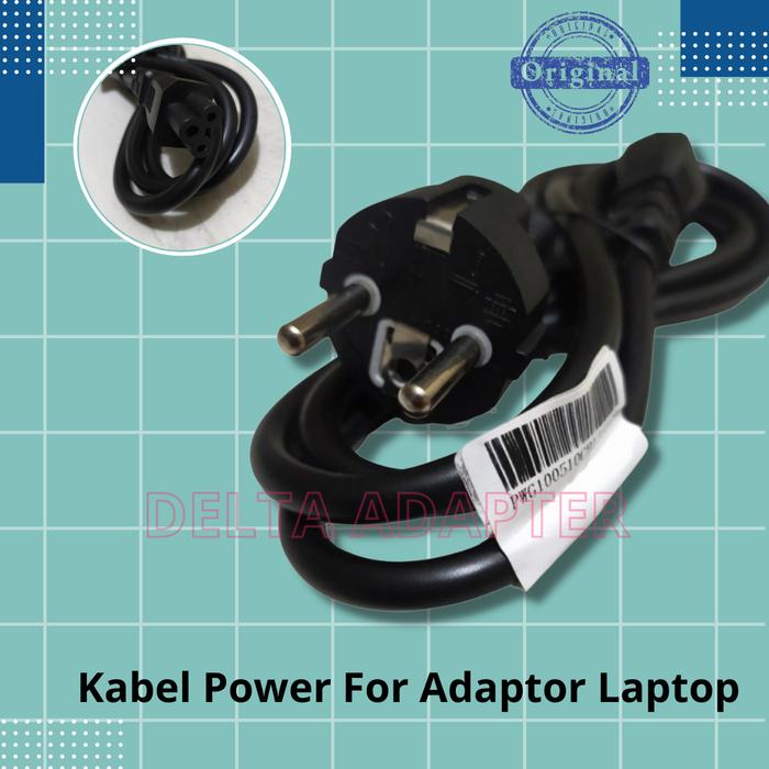 Jual Kabel Power Adaptor Kabel Power Adaptor Laptop Colokan 3 Lubang ...
