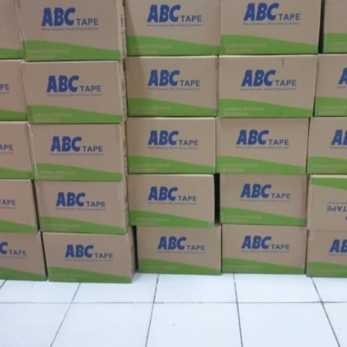 Jual Lakban Bening ABC Tape 2 Inch / 48Mm x 90 Yard SELOTIP - DUS ...