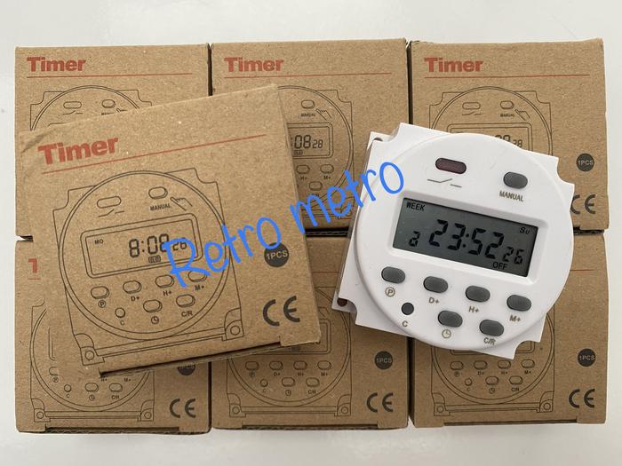 Jual Timer Digital Listrik AC 220V 16A Saklar Otomatis Timer Ampli ...