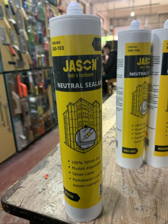 Jual Silicone sealant silikon netral jason silen - Putih - Kota ...