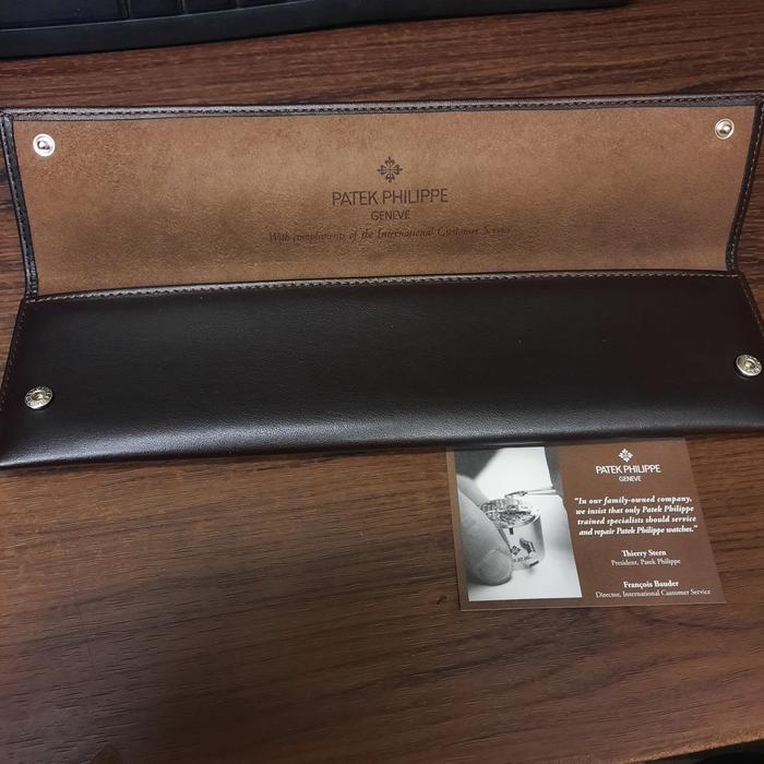 Jual Patek Philippe Leather Watch Case Travel Pouch no Box Rolex Tag ...