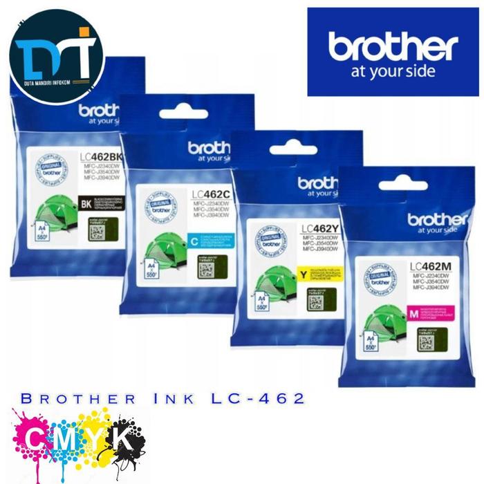 Promo Brother Ink LC-462 BK C M Y for MFC-J3540DW Tinta LC462 Original ...