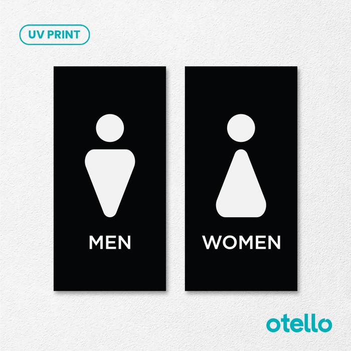 Jual Papan Toilet Minimalist 04 | Signage Acrylic Sign Tanda Toilet ...