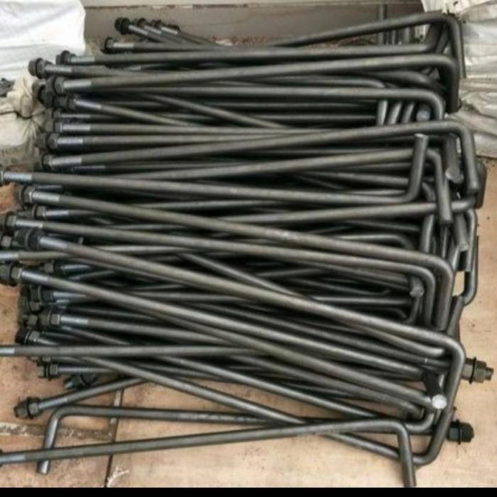 Jual besi angkur L (5/8inch) 16 mm x 60cm / 2 mur + 1 ring - Kab ...