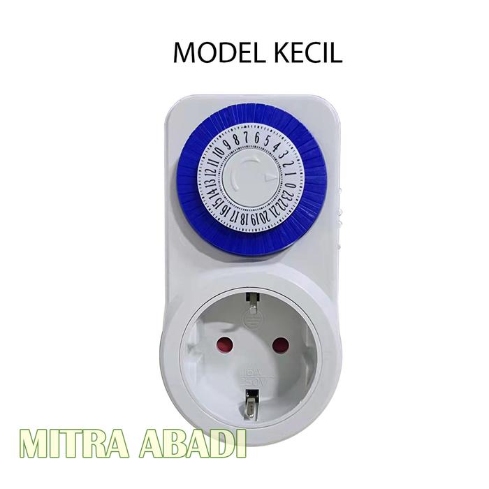 Promo Stop Kontak Timer Manual 24 hours / 24 Jam - Model Kecil ...