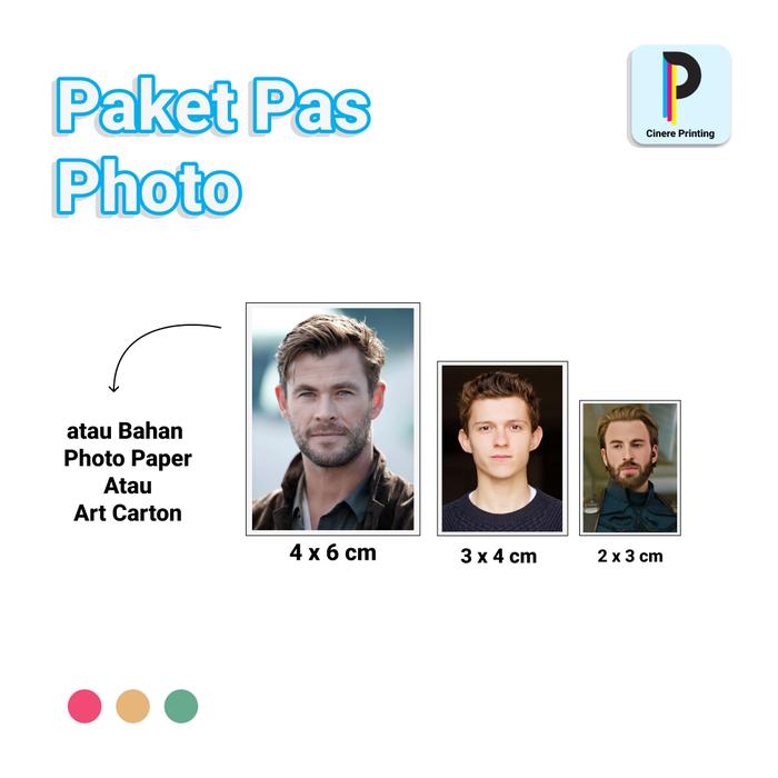 Jual PAS FOTO Custom 2X3 3X4 4X6 Bisa ganti background sendiri - Biru ...