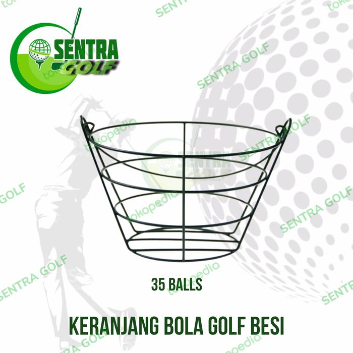 Jual keranjang bola golf besi - wadah bola golf - tempat bola golf besi ...
