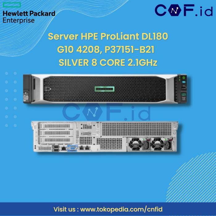 Jual Hpe ProLiant DL180 G10 4208 LFF - 2P, 32GB, 2TB SATA RPS (2x500W ...