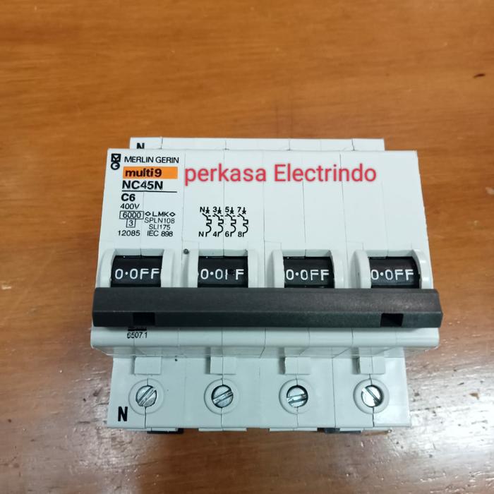 Jual mcb merlin gerin NC45N 4P 6A SNI - Jakarta Pusat - perkasa electrindo | Tokopedia