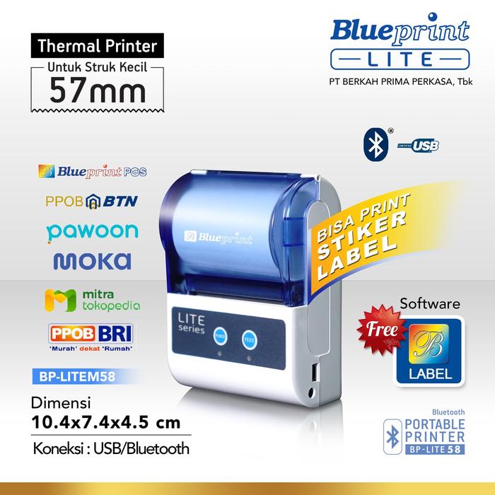 Promo Printer Thermal Portable Bluetooth BLUEPRINT BP-LITE58 - Jakarta ...